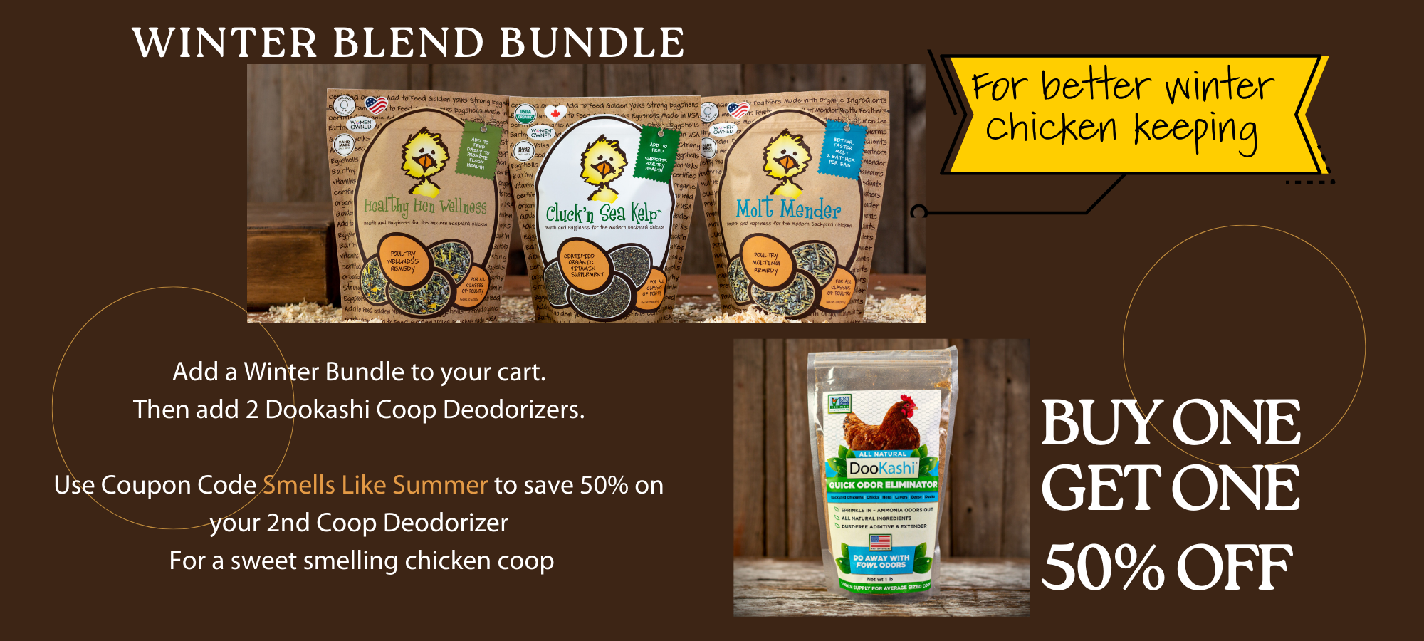 1# USA Organic Treats for Chickens™ + Nesting Box + Coop Care Pets